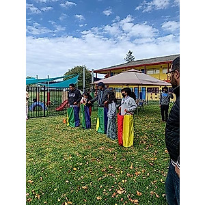 Outdoor Games Potato Sack Race Bags for Kids Adults, Egg Spoon Relay Race, Bands, Birthday Party Field Day Family Reunion Easter…