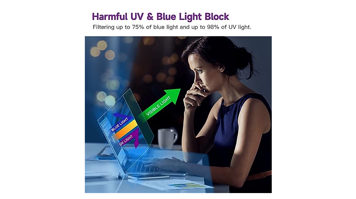 14" Anti-Blue Light & Glare Laptop Screen Protector (2-Pack)