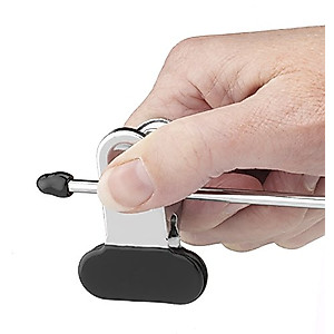 Whitmor Chrome/Black Add on Skirt & Slack Hangers, Chrome & Black