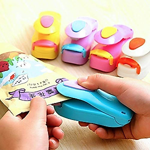 Portable Mini Heat Sealing Machine Impulse Sealer Seal Packing Plastic Bag with Lids (Beige, One Size)