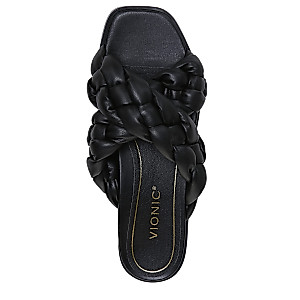 Vionic Kalina Women's Slide Braided Sandals Black - 9 Medium