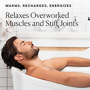 ELEMIS Aching Muscle Super Soak | Musclease Natural Foaming Bath Milk Warms, Recharges, and Energizes Tired, Overworked Muscles Post-Workout | 400 mL