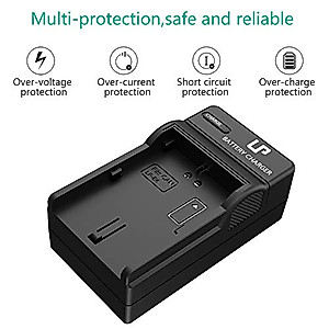 LP-E6 LP E6N Battery Charger, LP Charger Compatible with Canon EOS 90D, 80D, 70D, 60D, 60DA, 7D Mark II, 7D, 6D Mark II, 6D, 5D Mark IV, 5D Mark III, 5D Mark II, 5DS, 5DS R, R5, R6 DSLR Cameras & More