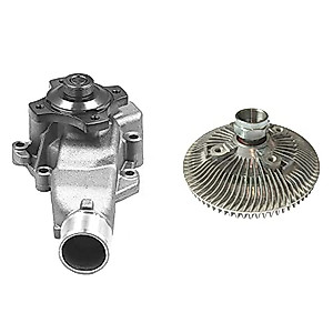 VIPCAR 1088 Engine Cooling Water Pump & Fan Clutch Assembly for Jeep 1999-2004 Grand Cherokee WJ 4.0L Power Tech I6