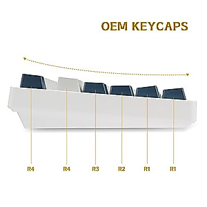 Happy Balls PBT Keycaps Backlit Cherry MX Keycap Set Doubleshot OEM Profile Translucent with Keycap Puller for US UK Layout 61 68 84 87 104 108 MX Switches Mechanical Keyboard