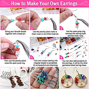 Cludoo Crystal Jewelry Making Kit with 24 Colors Crystal Beads Crystals for Jewelry Making Kit with Gemstone Beads,Jewelry Wire, Pendants, Earring Hooks Crystal Beads for Jewelry Making