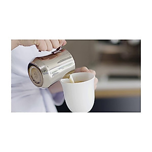 De'Longhi Stainless Steel Milk Frothing Pitcher, 12 ounce (350 ml), Barista Tool, Frother Jug for Espresso Machine Coffee Cappuccino Latte Art, DLSC0, 12 oz