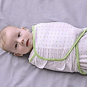 Ziggy Baby Swaddle Blanket Wrap Set Chevron, Dot, Solid, Grey/Green/White, 3 Pack