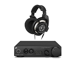 Sennheiser HD 800 S Open-Back Audiophile Headphones and HDV 820 Reference Headphone Amplifier/DAC Bundle