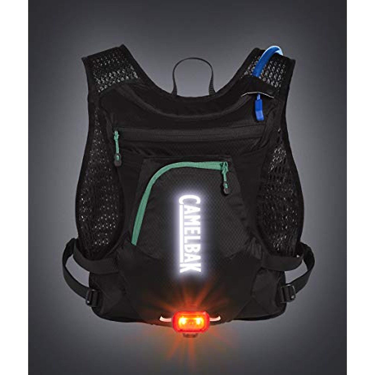 CamelBak Women's Chase Bike Vest 50oz - Hydration Vest - Easy Access Pockets, Black/Mint