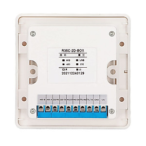 Desktop Barcode Scanner, Multifunction Fast Scanning Barcode Reader 1D 2D QR Barcode Scanner Access Control Card Scanner IC ID Card Reader (R35C White)