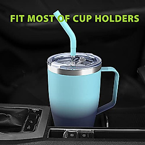 Zenbo 32 oz Insulated Tumbler with Handle Lid and Straw–Keep Drinks Cold up to 24 Hours-Stainless Steel Vacuum Insulated Mug with Handle – Leak Proof Lid, Dishwasher Safe,Fit in Car Cup Holder