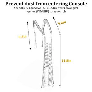 Dust Cover for PS5 Console, Dust Plugs USB HDM Interface Anti-dust Cover Dustproof Plug for PS5 Optical Drive Version/Digital Version Game Console Accessories
