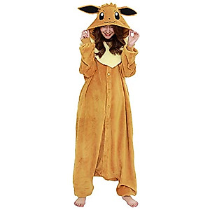 SAZAC Kigurumi - Pokemon - Eevee - Onesie Jumpsuit Halloween Costume