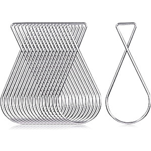 Clip Strip 100 Pack Drop Ceiling Hanger Hook Clips, T-bar Steel Hooks for Suspended Ceiling Tile Grid, Ceiling Clips for Hanging Signs Corp.
