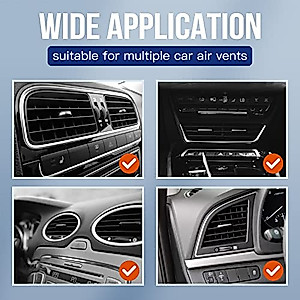HOTOR Car Air Fresheners - Long-Lasting Car Fresheners with Large Volume of 4 ML for Each, Fragrant Air Fresheners for Car Vent Clips and Odor Eliminators, Set of 6 Clips, up to 180 Days (Linen Scent)