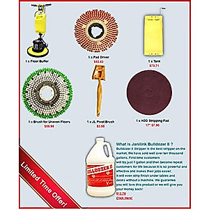 janiLink Multi-Function Floor Buffer 17"/ 20" Kit (20 in) [Free Bonuses]