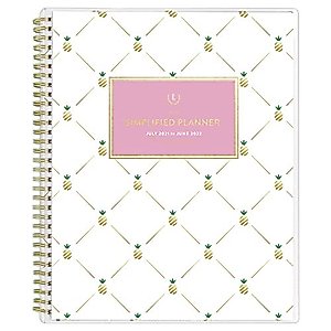 Academic Planner 2021-2022, Simplified by Emily Ley for AT-A-GLANCE Weekly & Monthly Planner, 8-1/2" x 11", Large, Customizable, for School, Teacher, Student, Pineapple (EL64-901A)