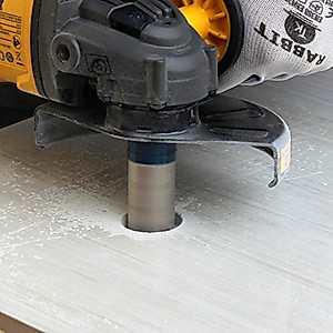 3/8" and 3/4" and 1" Diamond Finger Milling bit for Tile Porcelain Hard Ceramic Granite Marble 10mm 20mm 25mm Diameter Vacuum Brazed Sink Hole Zero Tolerance Grinding Drum