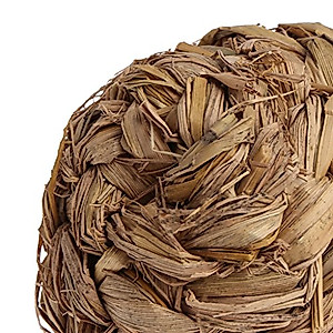 Amrka Pet Chew Toy Woven Grass Ball with Bell For Rabbit Hamster Guinea Pig Chinchillas 10cm/3.94"