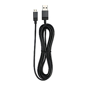 Charger Charging Cable for Xbox One Controller, Micro USB 2.0 Play Data Sync Cord for PlayStation 4, PS4 Slim/Pro Controller, Samsung Galaxy, Android Phone (Black 10 Feet)