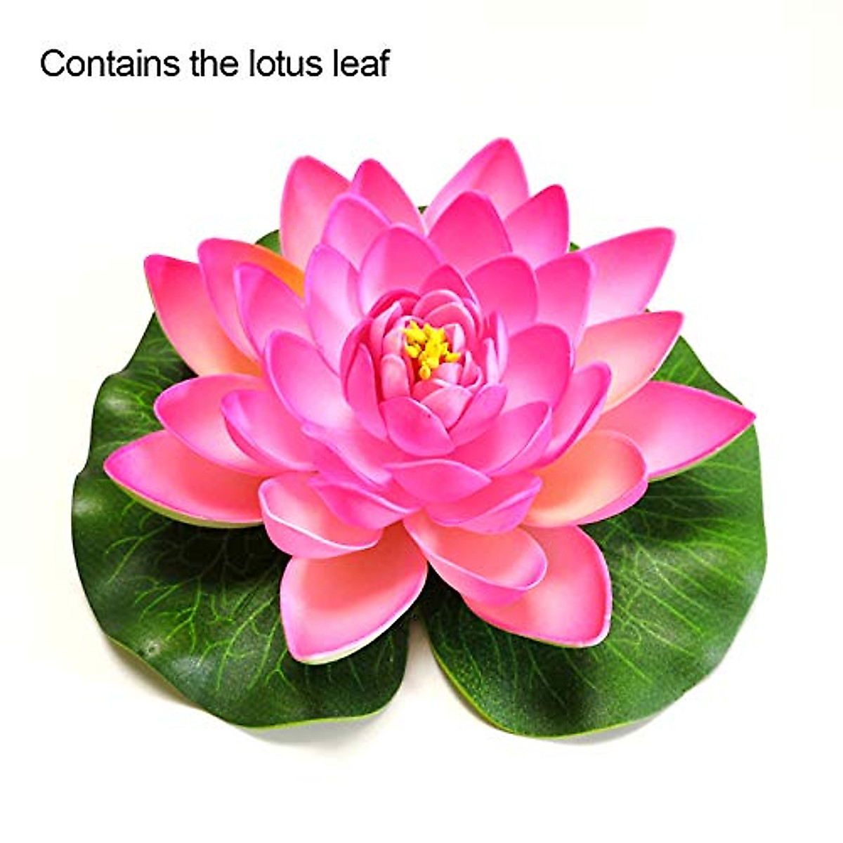 2pcs Artificial Floating Plant Water Lily Flower and Leave Pad Fish Landscape Decoration for Home Garden Pond Pool Aquarium