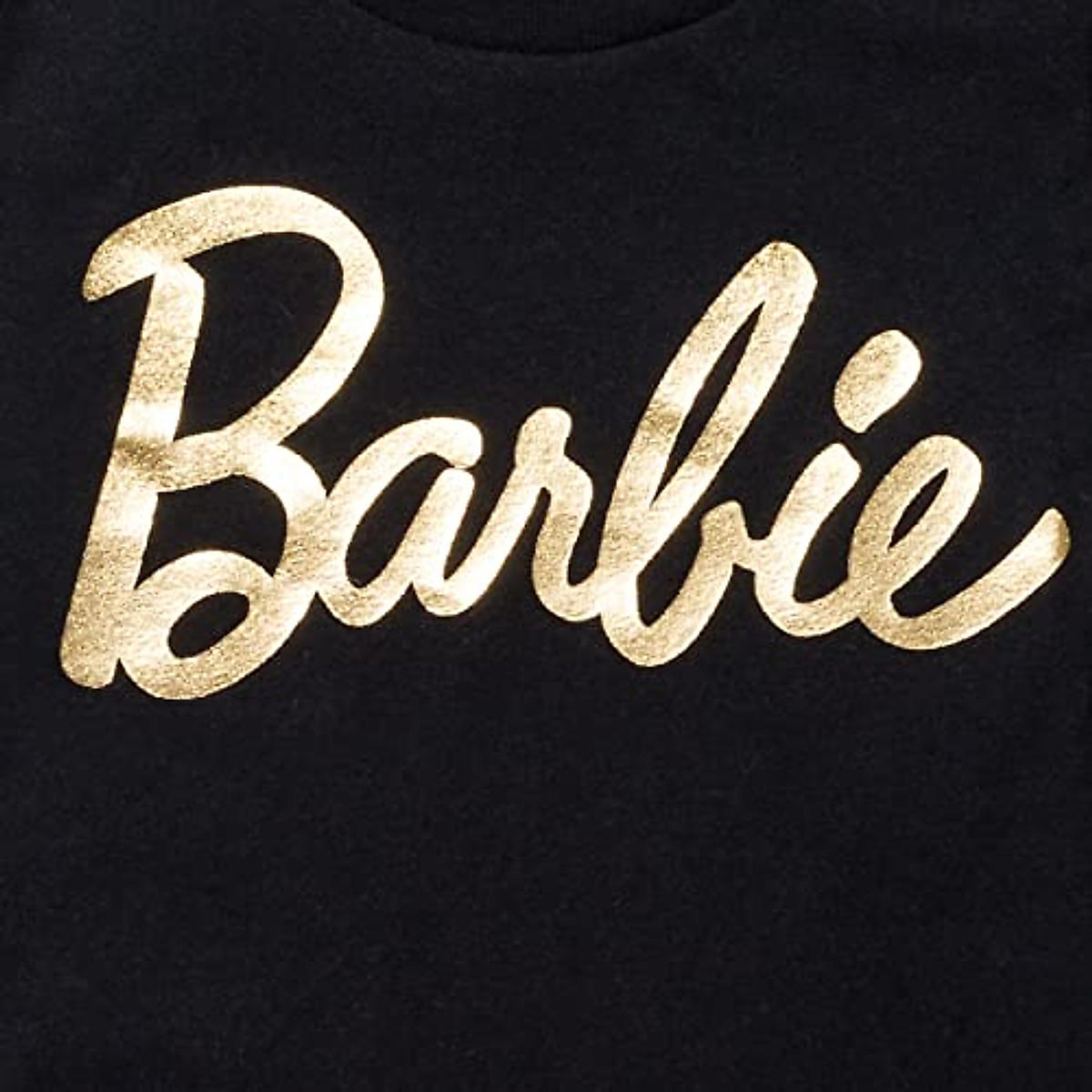 Barbie Toddler Girls Graphic T-Shirt Black/Gold 4T