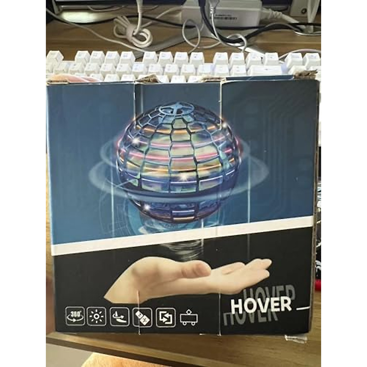 Beavo Boomerang Ball: Hover Ball Toy, Blue, 6+, USB Charging, Includes USB Cable