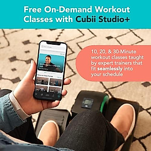 Cubii Move - Under Desk Elliptical Bike Pedal Exerciser Portable Seated Elliptical Machine W/Adjustable Workout Levels - Adult to Seniors