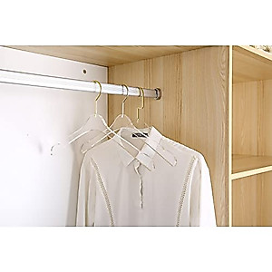 YBM Home Quality Acrylic Clear Hangers Made of Clear Acrylic for a Luxurious Look and Feel for Wardrobe Closet, Clothes Hangers Organizes Closet, Men, Gold, 4100-1