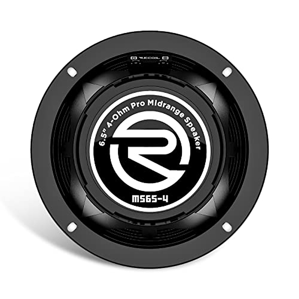 RECOIL MS65-4P 6.5-Inch Midrange Pro Audio Car Speakers, 600 Watts Max, 300 Watts RMS, 4Ohm, 1.5-Inch High Temperature Kapton Voice Coil, Premium Quality Car Audio Door Speakers (Pair)