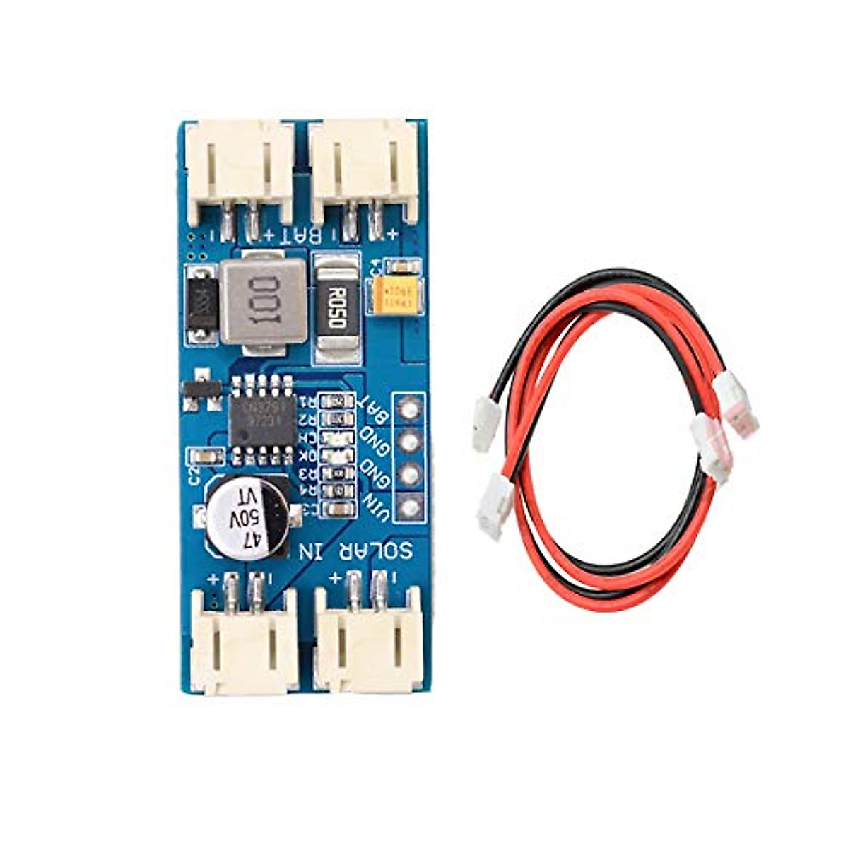 HiLetgo CN3791 Solar Charge Controller Board MPPT 1 Cell LiPo Battery Charge 12V Solar Panel Charger Regulator Control Module JST PH2.0 Auto Recharge for Battery withCables