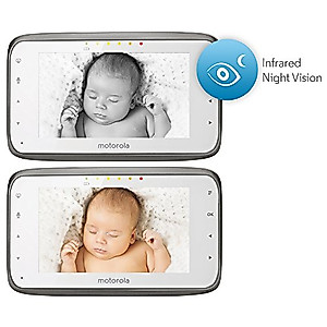 Motorola MBP854CONNECT Dual Mode Baby Monitor with 4.3-Inch LCD Parent Monitor and Wi-Fi Internet Viewing, 720p
