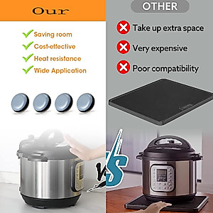 Appliance Sliders for Kitchen Appliances, 8 PCS Easy Moving & Saving Space Self Stick Appliance Slider for Most Countertop Small Kitchen Appliance Coffee Maker, Air Fryer, Pressure Cooker