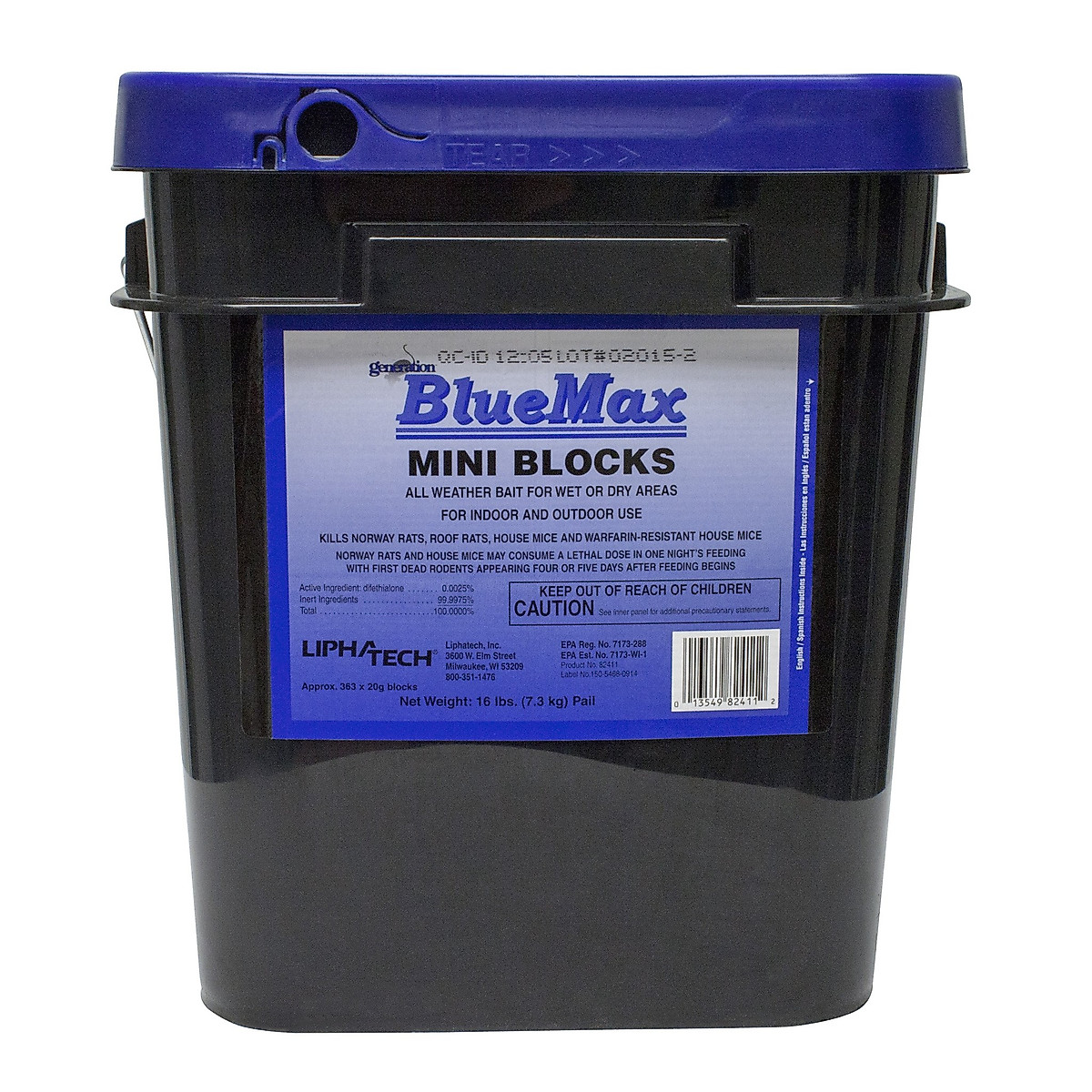 BlueMax Mini Blocks Rodenticide 16LB