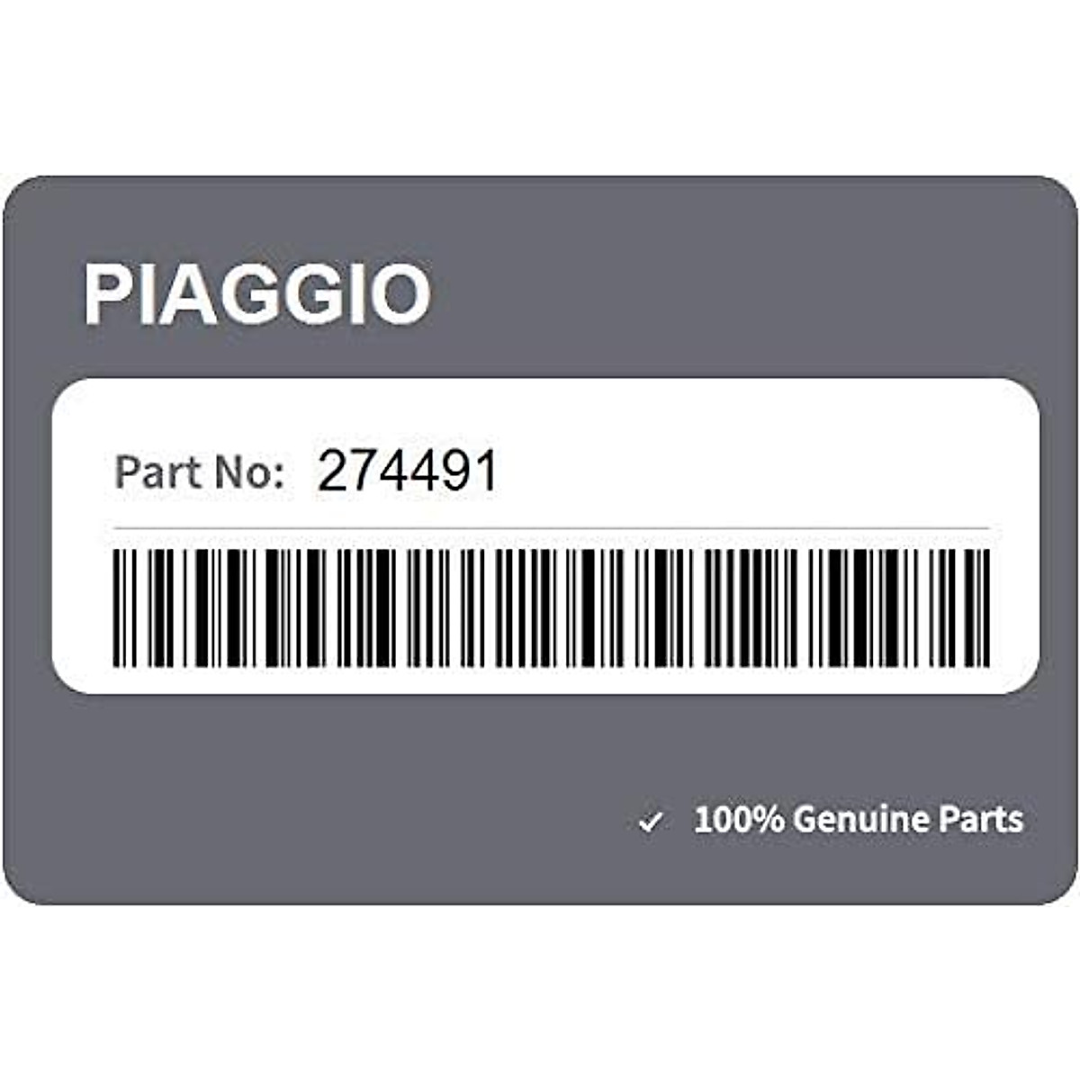 Piaggio Genuine OEM Right Hand Ø 24mm Handle Grip for Many Vespa, Aprilia, Piaggio, Derbi and Gilera Scooters Produced from 1994-2019, 50-150cc(Black). 274491