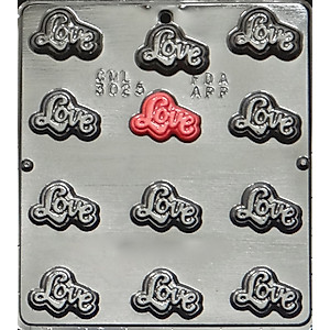 "Love" Bite Size Chocolate Candy Mold Valentines Day 3025