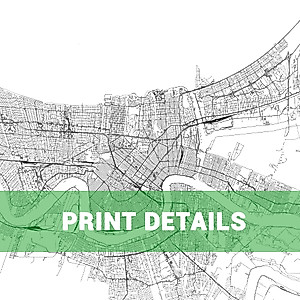 Dear Mapper New Orleans United States View Abstract Road Modern Map Art Minimalist Painting Black and White Canvas Line Art Print Poster Art Line Paintings Home Decor (Set of 3 Unframed) (16x24inch)