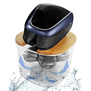 FitSand Bamboo Shaver Rinse Stand Compatible with Head Shaver 7D, Wyklaus Upgrade Head Shavers