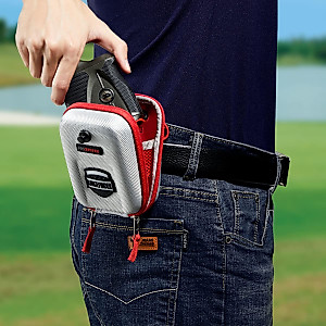 JAWEGOLF Golf Rangefinder Hard Shell Carry Case Box EVA Bag Compatible with Callaway 300 Pro & Bushnell V6 V5 V4 V3 V2 Pro X2 Pro XE Or Others Rangefinder (Silver)