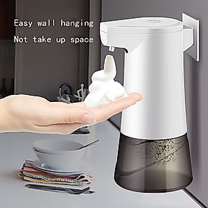 Soap Dispenser Automatic Foam Soap Dispenser Waterproof Pump Bottle Infrared Sensor Lotion Dispenser Suitable for Shower Gel and Hand Soap for Kitchen,Bathroom,Office