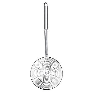 Spider Strainer Skimmer, Swify Stainless Steel Asian Strainer Ladle Frying Spoon with Handle for Kitchen Deep Fryer, Pasta, Spaghetti, Noodle, 5.5 Inch