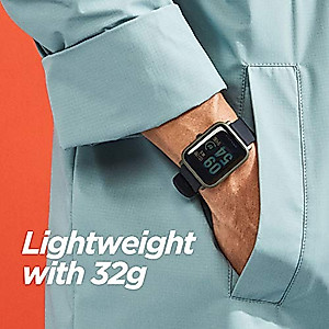 Amazfit Bip Fitness Smartwatch, All-Day Heart Rate and Activity Tracking, Sleep Monitoring, Built-In GPS, 45-Day Battery Life, Bluetooth, Onyx Black