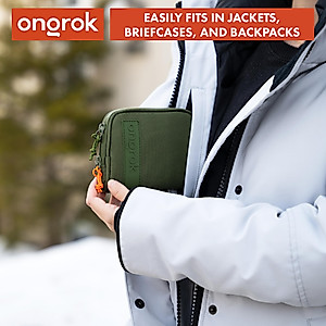 ONGROK Wallet with Carbon Filtration, Small (4x6"), Locking Bag with Water Proof Zipper (Green)