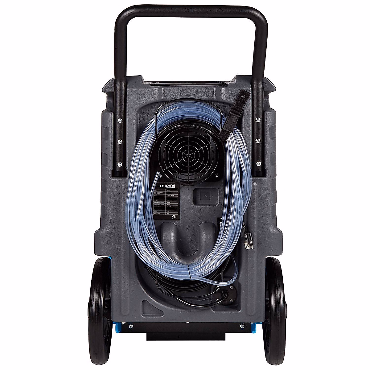 BlueDri BD-76 Commercial Dehumidifier for Home, Basements, Garages, and Job Sites. Industrial Water Damage Equipment - Pack of 1, Blue