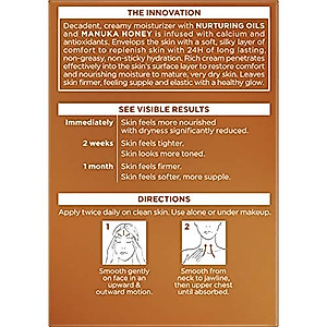 L'Oreal Paris Skincare Age Perfect Hydra Nutrition Ultra Nourishing Honey Night Balm, Face Moisturizer to Comfort, Improve Resilience on Dry Skin, Manuka Honey and Nurturing Oils, 1.7 oz.