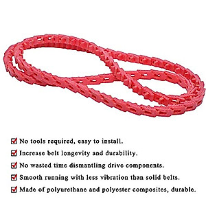 Power Twist v Belt,3/8-inch x 4 feet Z Type, 𝗜𝗻𝗱𝘂𝘀𝘁𝗿𝗶𝗮𝗹 𝗥𝘂𝗯𝗯𝗲𝗿 Link V-Belts, 𝗔𝗱𝗷𝘂𝘀𝘁𝗮𝗯𝗹𝗲 PowerTwist Drive V-Belts