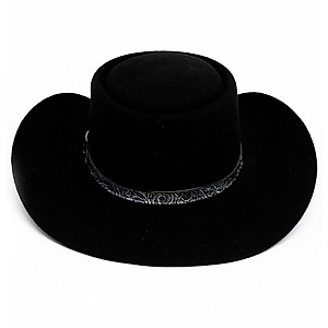 Stetson Men's Revenger Wool Felt Western Hat Black 7 3/4