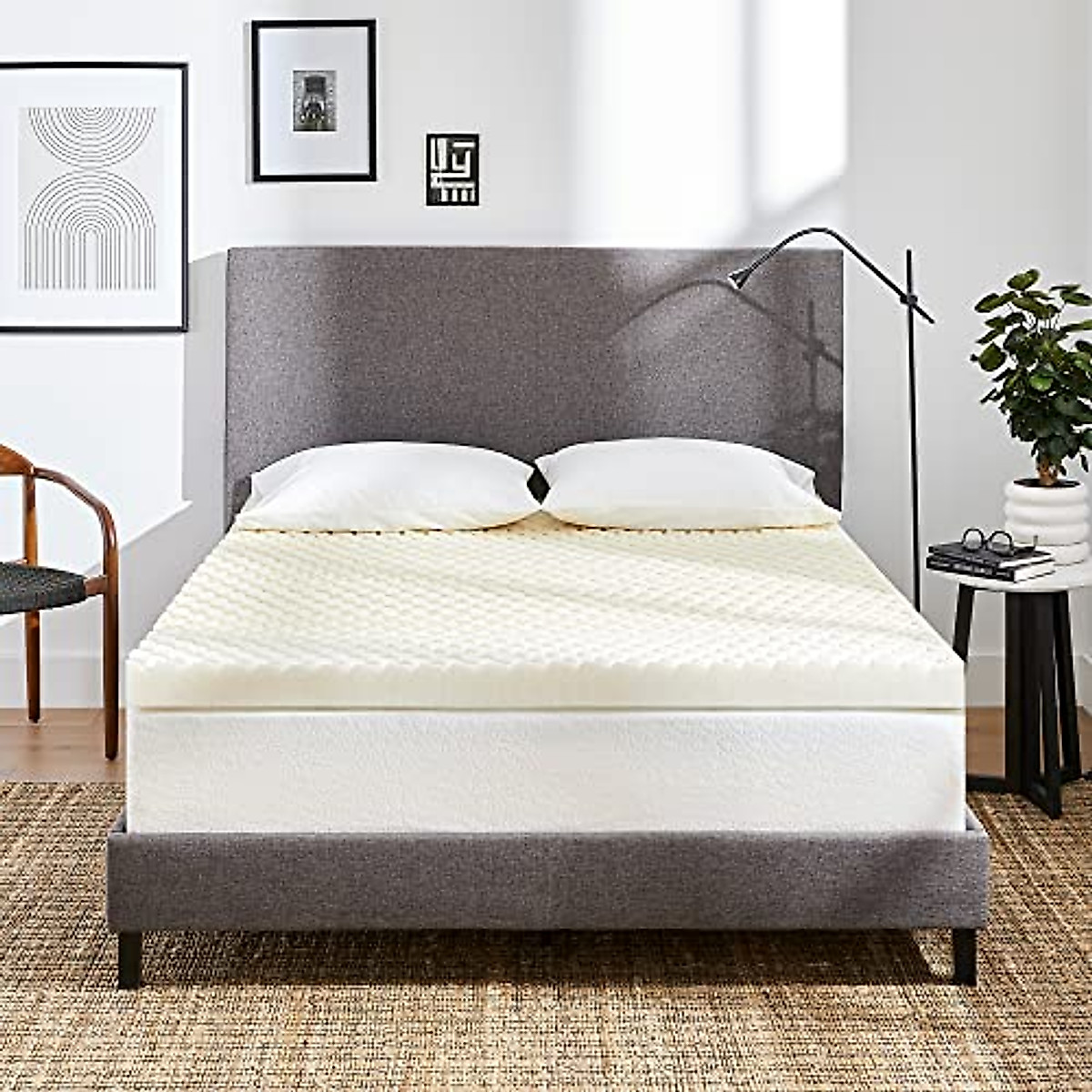 MOLECULE 3" CopperWELL Cooling Gel Infused Memory Foam Mattress Topper, King