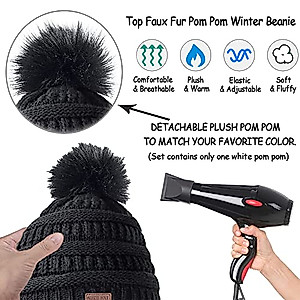 ChenFec Bluetooth V5.0 Beanie Hat for Women & Men, 5Hrs Music, Washable, Unisex, Winter Outdoor Sports Essentials, Black